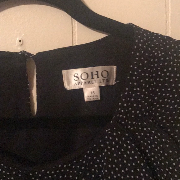 Soho Apparel | Dresses | Black And White Polka Dot Dress | Poshmark